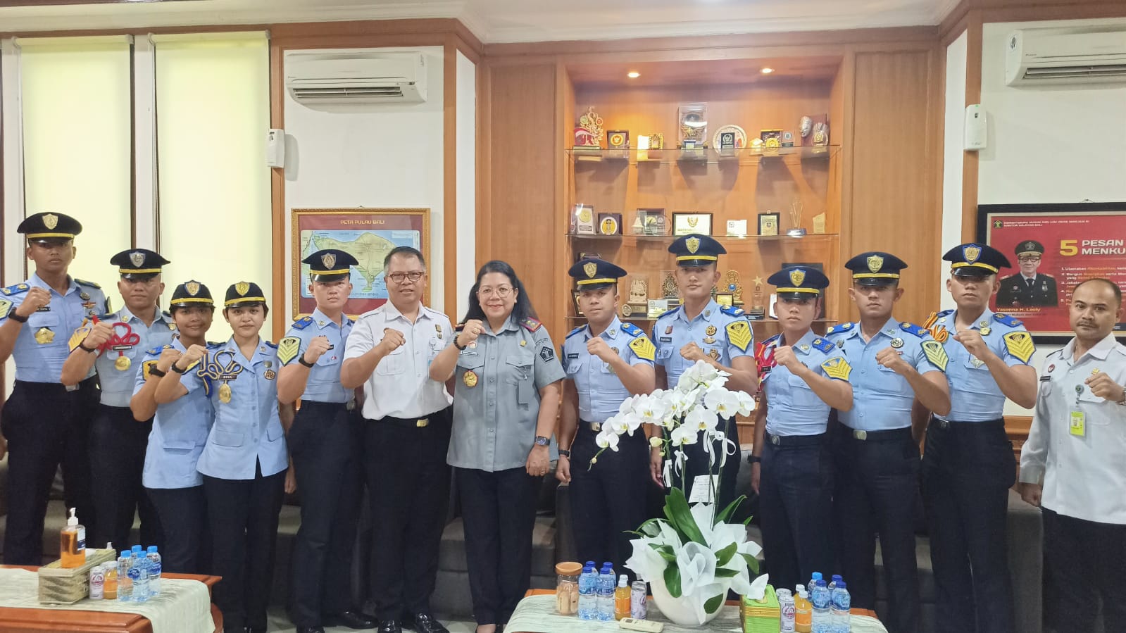 Taruna Poltekim Dapat Bekal Khusus Saat Bertemu Kakanwil Kemenkumham Bali